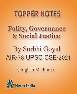 Topper Notes-Polity, Governance & Social Justice By Surbhi Goyal Air-78 ...