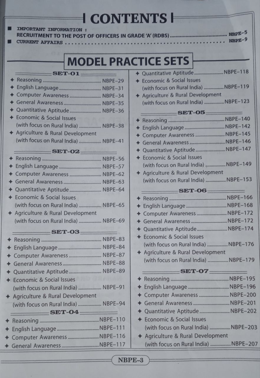 NABARD - Officers Preliminary Exam - Grade 'A' Phase-1 - Solved Papers ...
