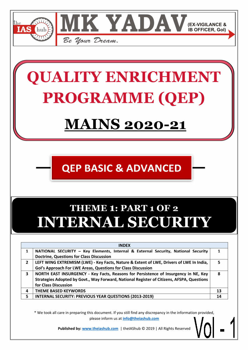 TheIASHub - QEP {Quality Enrichment Program} - Paper-1&2 - By MK Yadav ...