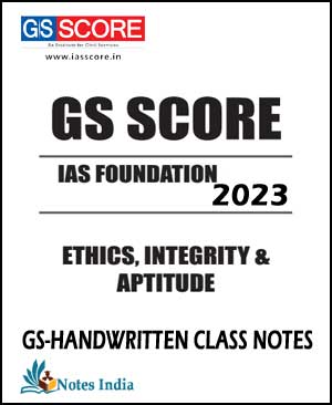 Gs Score - GS Foundation Handwritten Class Notes - English Medium 2023 ...