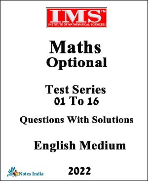 IMS - Maths Optional - Test Series 01 To 16 - Questions With Solutions ...