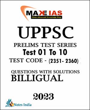 Make Ias - UPPSC Prelims Test Series 01 To 10 - Questions With ...