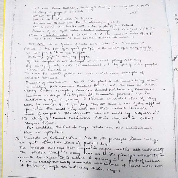 ANTHROPOLOGY PRINTED MATERIAL-VAID’S ICS