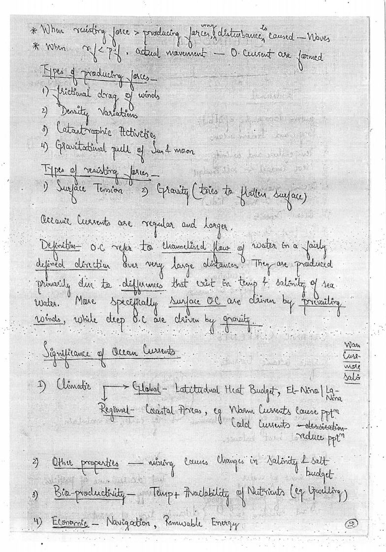 Guidance Ias – Geography Optional Class Notes by Himanshu Sharma 2019