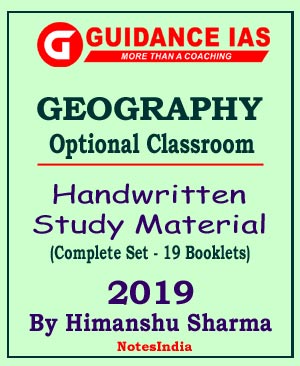 Guidance Ias – Geography Optional Class Notes by Himanshu Sharma 2019