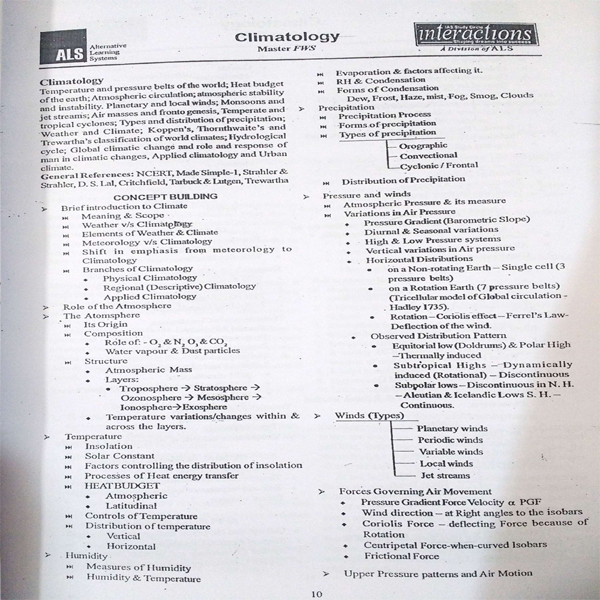 ALS Coaching-Geography Optional-Study Material-Printed Notes-NotesIndia