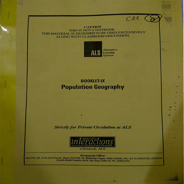 ALS Coaching-Geography Optional-Study Material-Printed Notes-NotesIndia