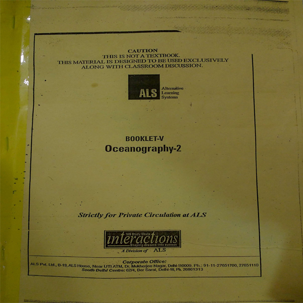 ALS Coaching-Geography Optional-Study Material-Printed Notes-NotesIndia