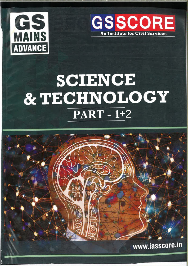 GS Score - Gs Mains - Science & Technology - Printed Notes B/ W Part- 1 ...
