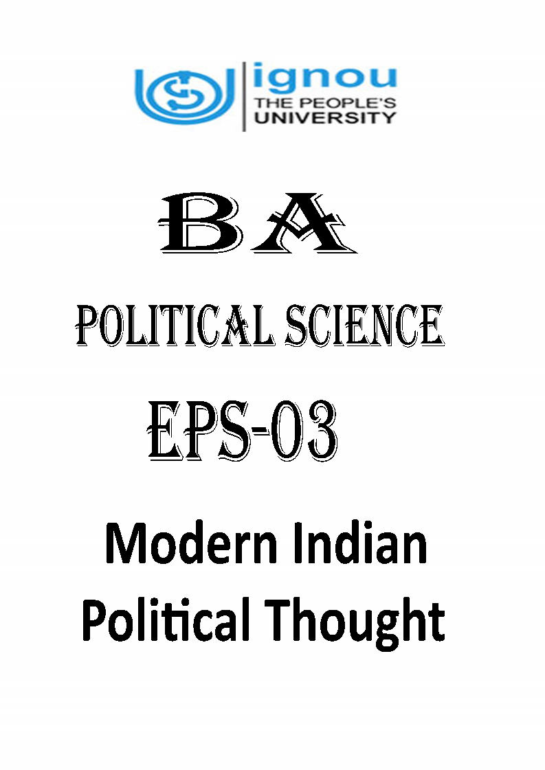 IGNOU-BA-Political Science Printed Notes-English Medium-Notesindia