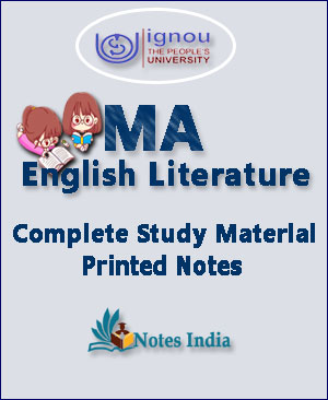 IGNOU-MA-English Literature Printed Notes-Notesindia