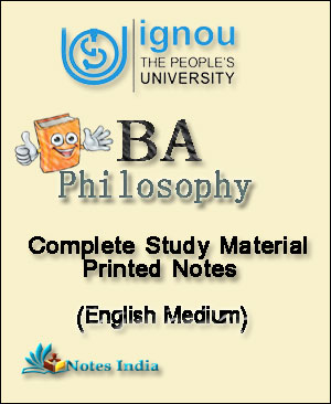 IGNOU-BA-Philosophy Printed Notes-English Medium-Notesindia