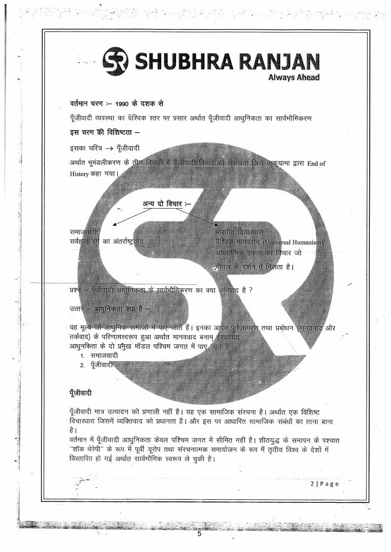 Shubhra Ranjan - Political Science Optional - Printed Notes 2023 ...