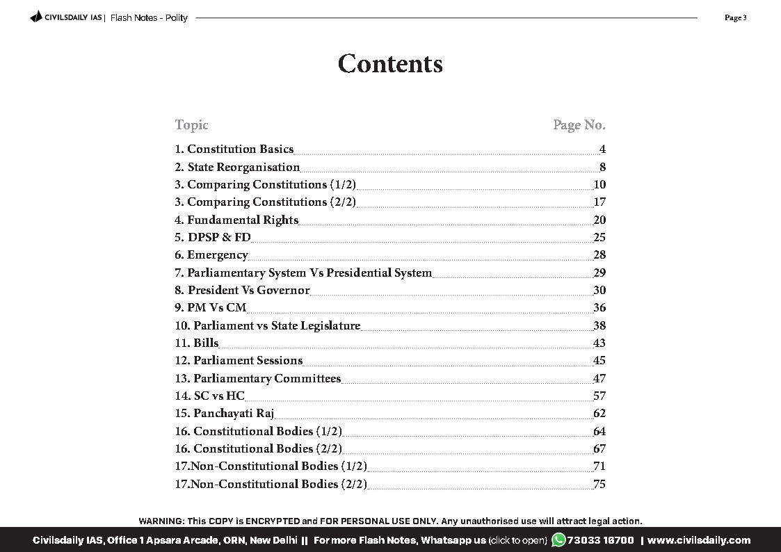 IAS UPSC - Civil Services - by Civilsdaily - Polity Edition - Easily ...