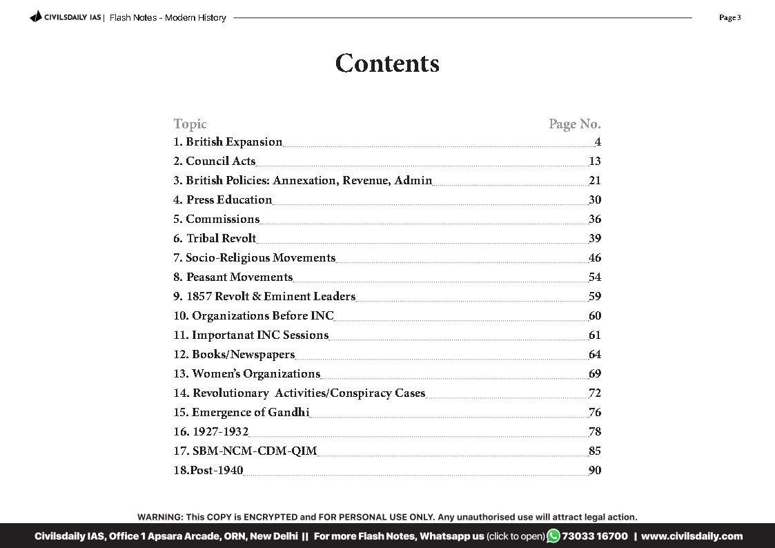 IAS UPSC - Civil Services - by Civilsdaily - History Edition - Easily ...