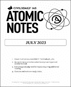 Civilsdaily Ias - Atomic Printed Notes - July 2023 - English Medium ...