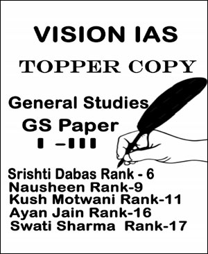 Vision Ias - GS Paper I+III - Topper Copy - English Medium - Notesindia