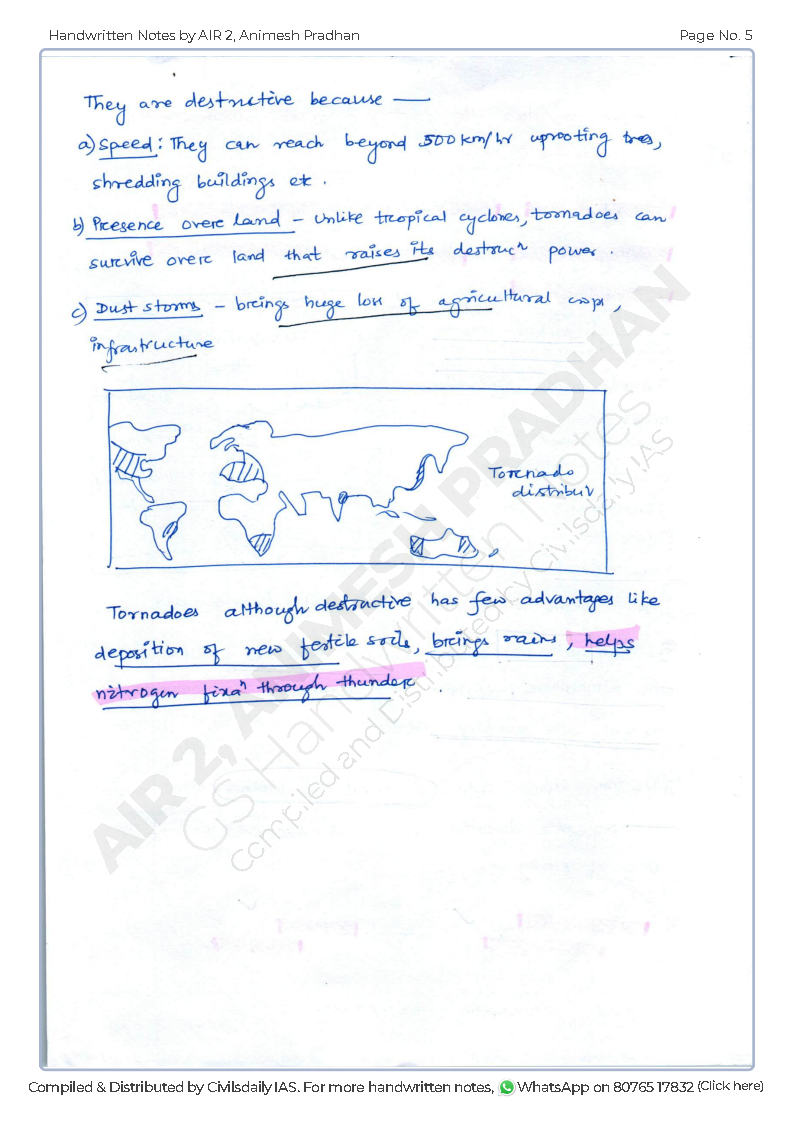 Civil Daily Ias General Studies Geography Gs 1 Handwritten Notes