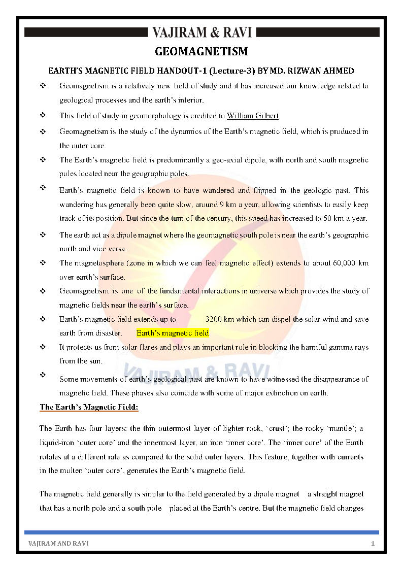 Vajiram & Ravi - Geography - Handouts 2024 - By MD. Rizwan Ahmed, Sk ...