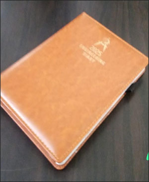 Regular Leather Engineering Diary 2025 With Calendar