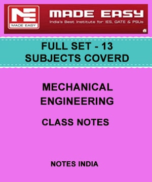 MADE EASY MECHANICAL ENGINEERING FULL SET CLASS NOTES | Notes India