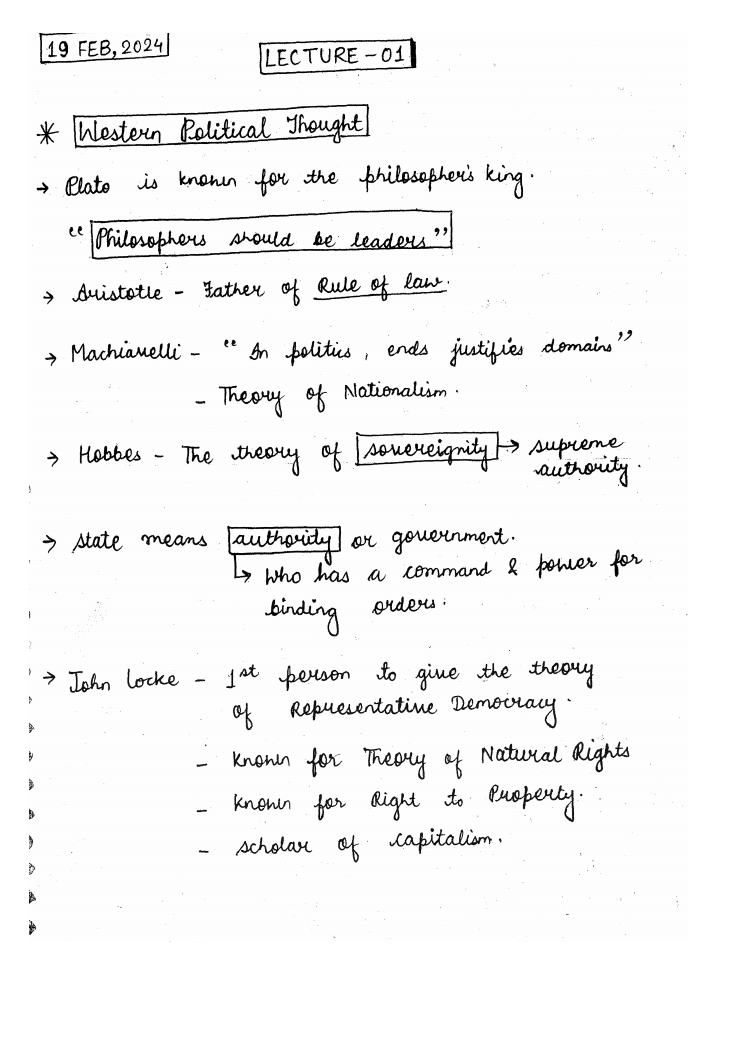 Shubhra Ranjan Ias Political Science Optional Handwritten Class Notes ...